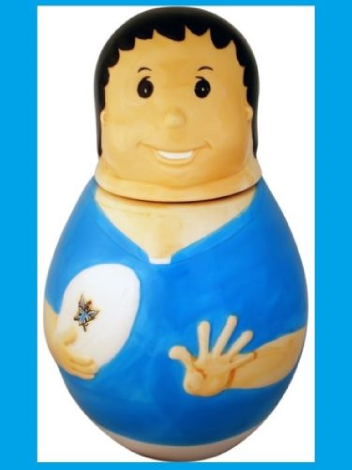 GOLD COAST TITANS NRL MERCHANDISE: NRL Gold Coast Titans Ceramic Cookie Jar