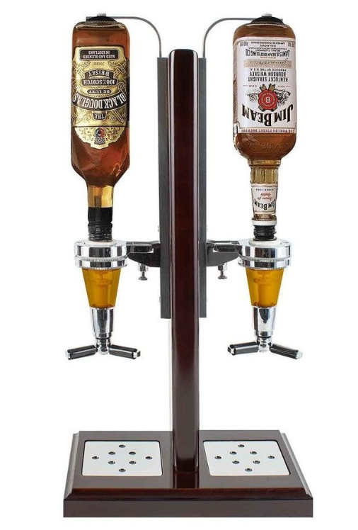 JACK DANIELS Merchandise: Bar Spirit Dispenser Timber Double Upright