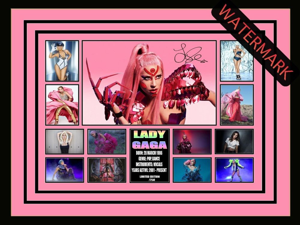 MUSIC BASKETBALL & TV Limited Edition Memorabillia : LADY Gaga Limited ...