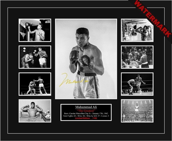 MUSIC BASKETBALL & TV Limited Edition Memorabillia : Muhammad Ali ...