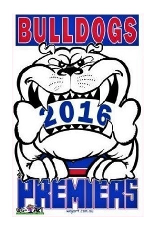 WESTERN BULLDOGS MEMORABILIA & AFL Merchandise: Weg Art Poster Bulldogs ...
