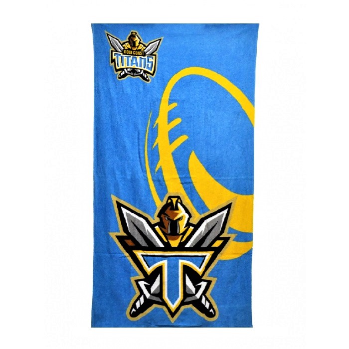 GOLD COAST TITANS NRL MERCHANDISE: NRL Gold Coast Titans Beach Towel