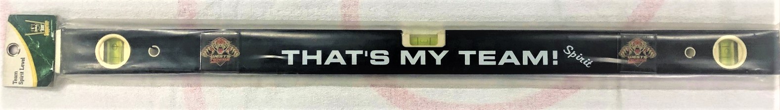WEST TIGERS NRL MERCHANDISE: NRL West Tigers Spirit Level